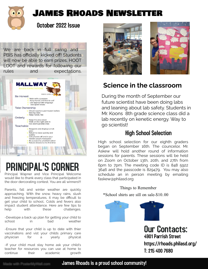 James Rhoads School – The School District of Philadelphia